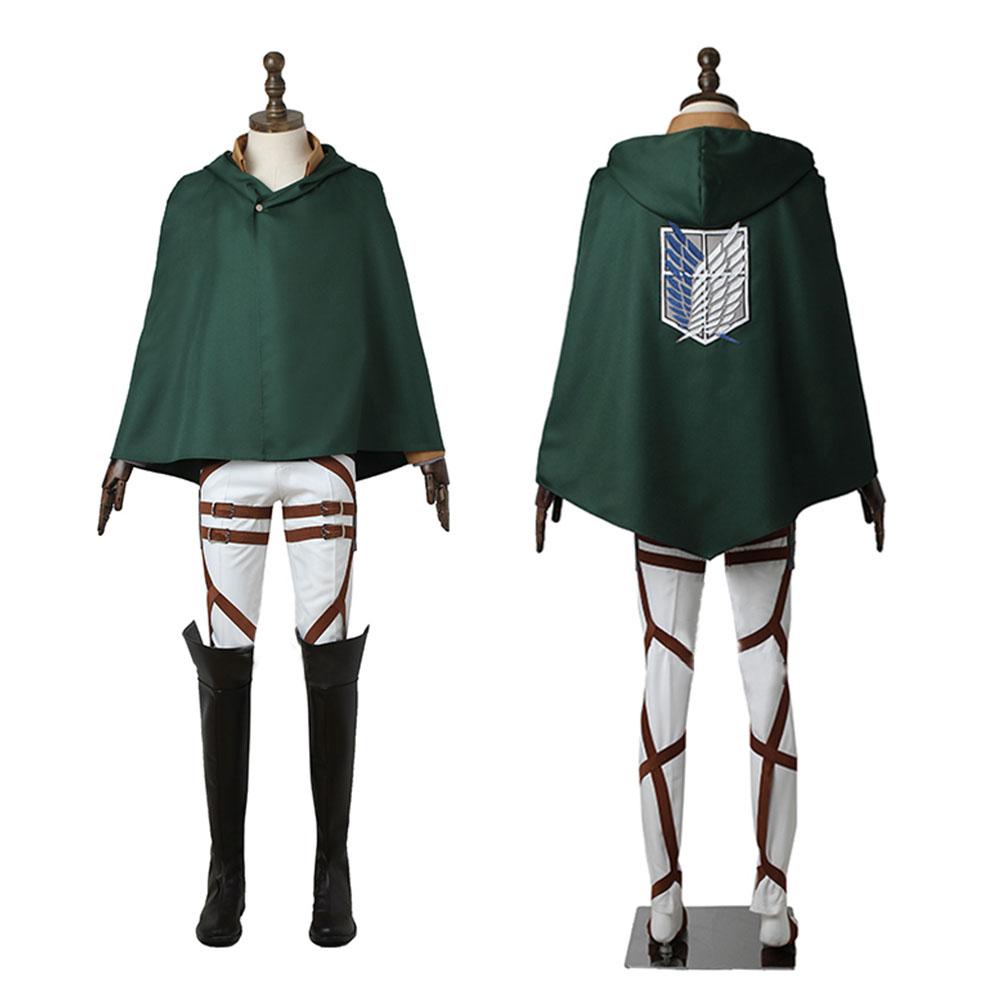 Anime Attack On Titan Costume Eren Jaeger Scout Regiment Cosplay Full ...