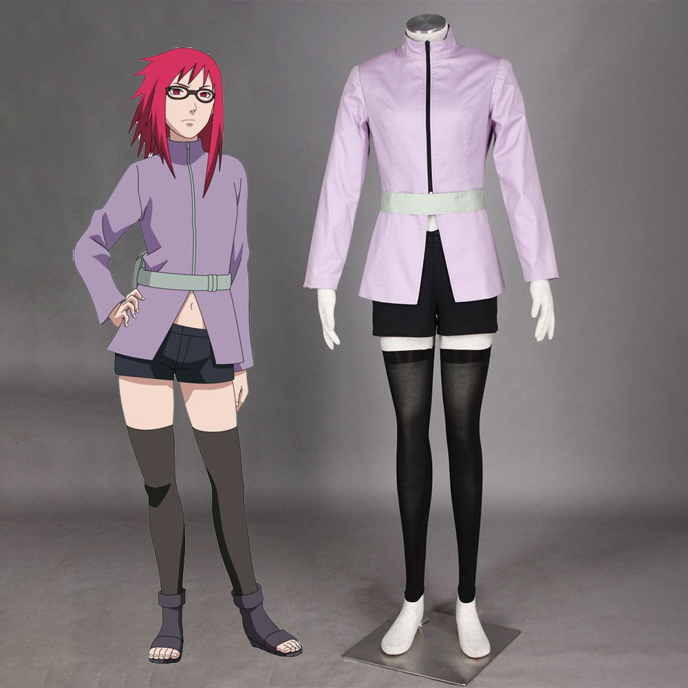 Anime Naruto Shippuden Karin Cosplay full Outfit for Women and Kids ...